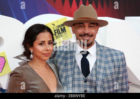 Octavio E Rodriguez (R) and guest attend the "Ron's Gone Wrong" UK ...