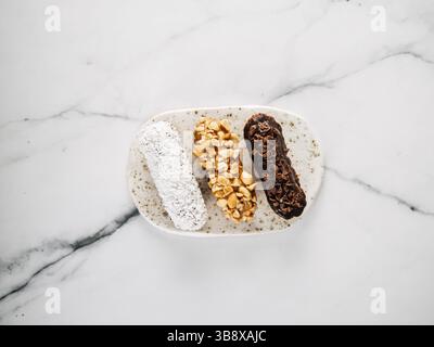 Set of different chocolate cookies, close-up Stock Photo - Alamy