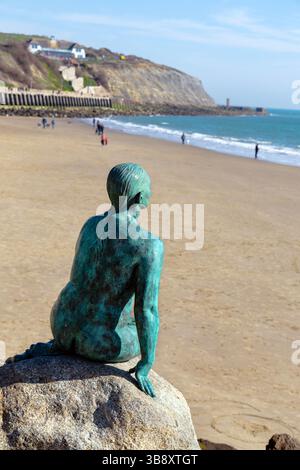 Mermaid- Folkestone sunny sands beach- Cornelia Parker Stock Photo - Alamy