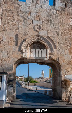 Israel. Jerusalem. Walls of the Old city and Tower of David (Citadel ...