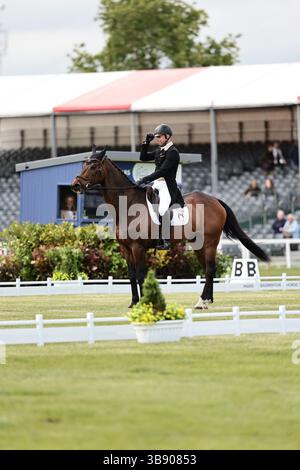 Aistis Vitkauskas of Lithuania with Commander Vg during the first horse ...