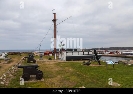 The restored Hull of an old wooden fishing boat being transformed into ...
