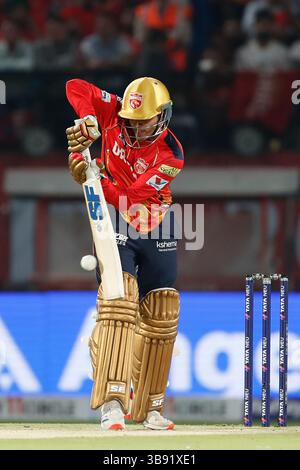 Punjab Kings' Priyansh Arya plays a shot during the Indian Premier ...