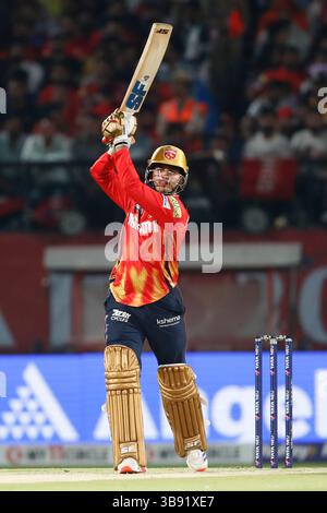 Punjab Kings' Priyansh Arya plays a shot during the Indian Premier ...
