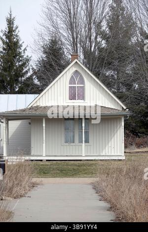 March 15, 2023, Eldon, Iowa, USA: The American Gothic House, also known ...