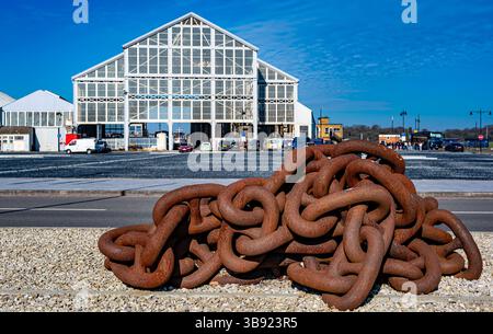 View of No 7 Covered Slip at Chatham Historic Dockyard Stock Photo - Alamy