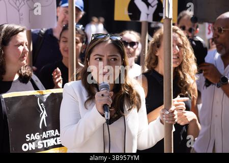 New York State Senator Kristen Gonzalez speaks during the launch of a ...