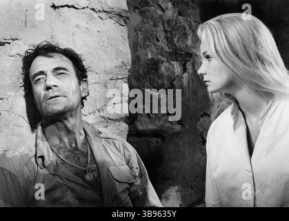Gilbert Roland, Yvette Mimieux, on-set of the Film, "The Reward", 20th ...
