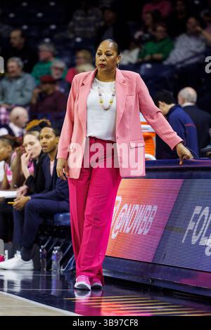 Syracuse head coach Felisha Legette-Jack shouts to her players from the ...