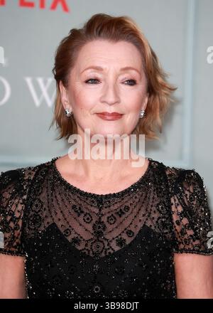 Lesley Manville attends "The Crown" Season 5 World Premiere at Theatre ...