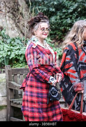 Helena Bonham Carter seen attending the Vivienne Westwood Memorial ...