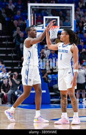 NOVEMBER 07, 2022: Saint Louis Billikens guard Yuri Collins (1) brings ...