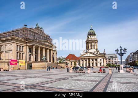 Germany Berlin May 7, 2025. An ancient square with beautiful ancient ...