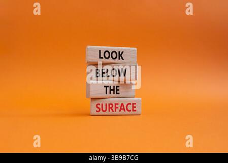 Look below the surface symbol. Concept word Look below the surface on ...