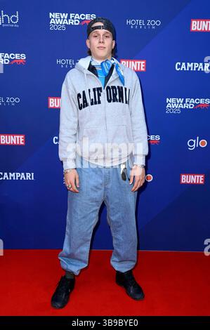 Noah Kraus bei der Verleihung der Bunte New Faces Awards Film 2025 im ...