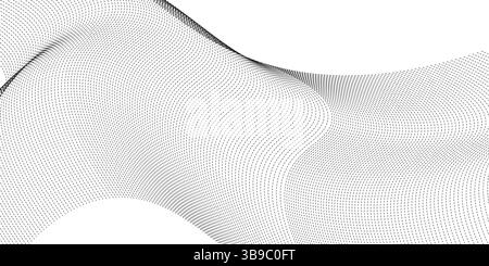 Grey wavy lines pattern on white background, backdrop for design Stock ...