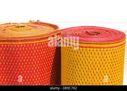 Native mats with beautiful patterns in Thailand Stock Photo - Alamy