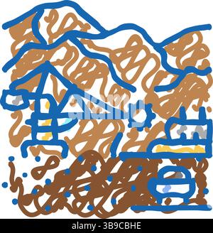 mining operations icon doodle illustration Stock Vector Image & Art - Alamy