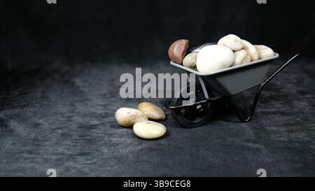 Decorative construction cart with industrial design Stock Photo - Alamy