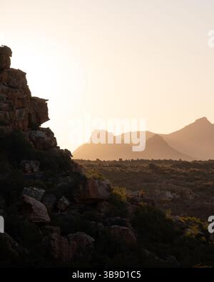 A stunning aerial view of the Cederberg Wilderness Area in South Africa ...