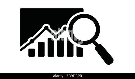Growth Graph Magnifying Glass Variation – Business Data Analysis and ...