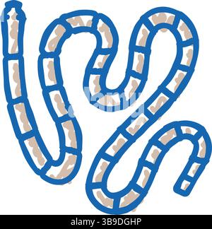 pinworm parasite icon doodle illustration Stock Vector Image & Art - Alamy