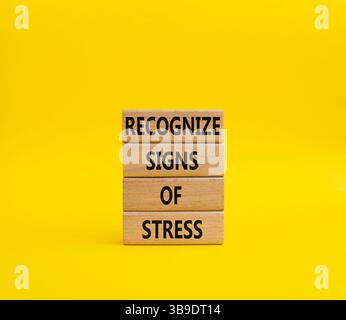 Stress or wellness symbol. Concept words Stress or Wellness on wooden ...