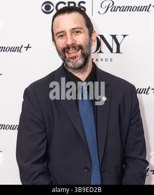 Itamar Moses (R) attends 78th annual TONY awards at Radio City Music ...