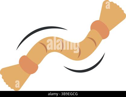 Chew toy twisted rope. Vector illustration Stock Vector Image & Art - Alamy
