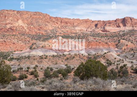 Rainbow Colored Mountains in Paria Canyon Vermilion Cliffs Stock Photo ...