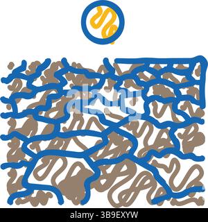 drought natural phenomena color icon vector illustration Stock Vector ...