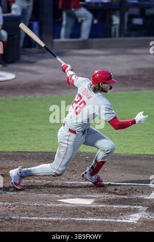 Philadelphia Phillies left fielder Max Kepler in action during a ...