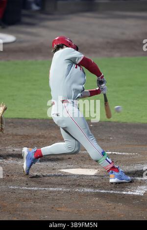 Philadelphia Phillies' Bryson Stott scores against the San Francisco ...