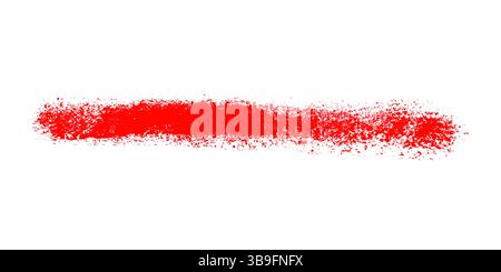 Hand painted chalk or graffiti stripe with red color Stock Photo - Alamy