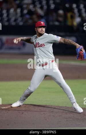 Philadelphia Phillies pitcher Taijuan Walker throws during the fifth inning of a baseball game ...