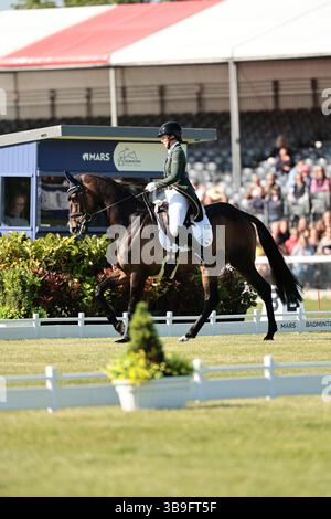 Susie Berry of Ireland with Clever Trick during the dressage at the ...