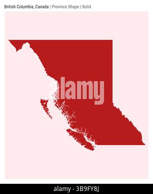 British Columbia province outline map Stock Vector Image & Art - Alamy