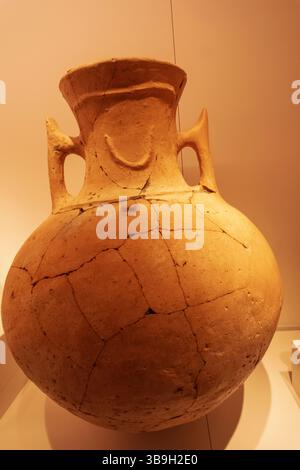 Cyprus, Paphos, Archaeological Museum of Paphos District, Wall Painting ...