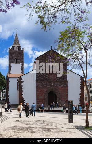 the Se Cathedral in the city centre of Funchal on the Island Madeira of ...