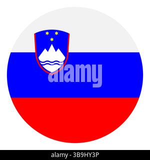 Slovenia flag, vector illustration on a white background Stock Vector ...