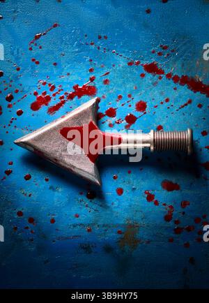 metal arrow with blood Stock Photo - Alamy