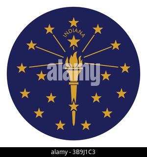 Indianapolis, Indiana, USA logo design template. Vector and ...