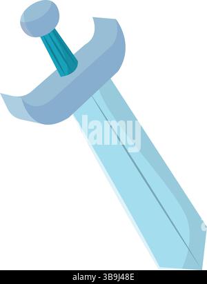 Short cartoon viking sword. Vector illustration Stock Vector Image ...