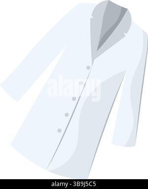 Medical white lab coat. Vector illustration Stock Vector Image & Art ...