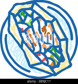 teriyaki fish color icon vector illustration Stock Vector Image & Art ...