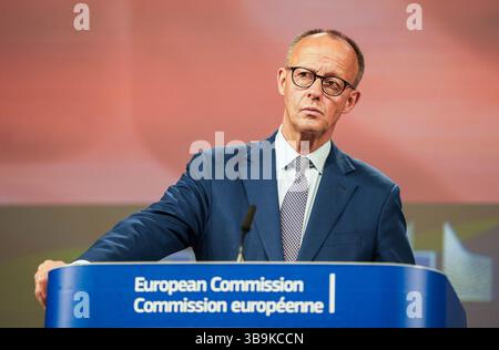 German Chancellor Friedrich Merz attends a commemoration at the German ...