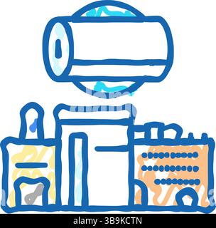 paper pulp icon doodle illustration Stock Vector Image & Art - Alamy