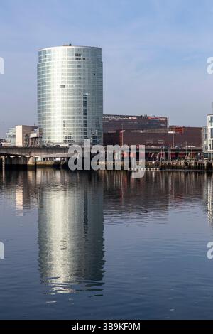 Offices and The Obel Tower (tallest building in view) at Donegall Quay ...