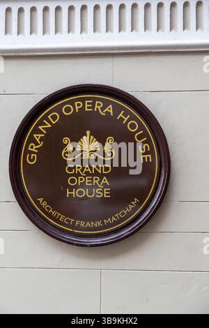 Architectrual details on Belfast's Grand Opera House. Northern ireland ...
