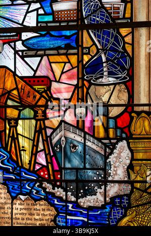 The Centenary window, Belfast city stained glass landmarks, Belfast ...
